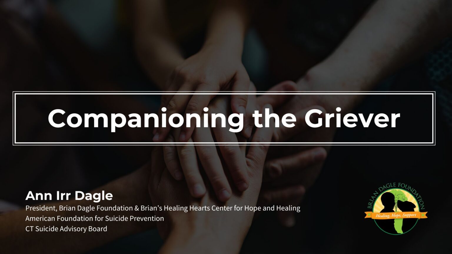 Speaking & Training - Brian's Healing Hearts